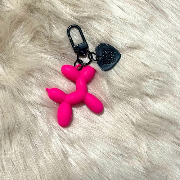Accessories | Nwt Hot Pink Balloon Dog Key Chain | Poshmark